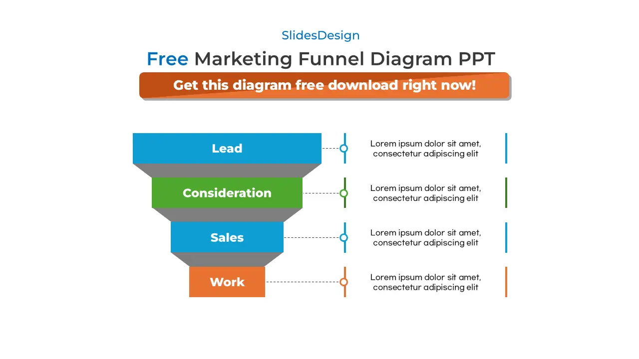 Marketing Funnel PPT Diagram – Clear and Effective Layout