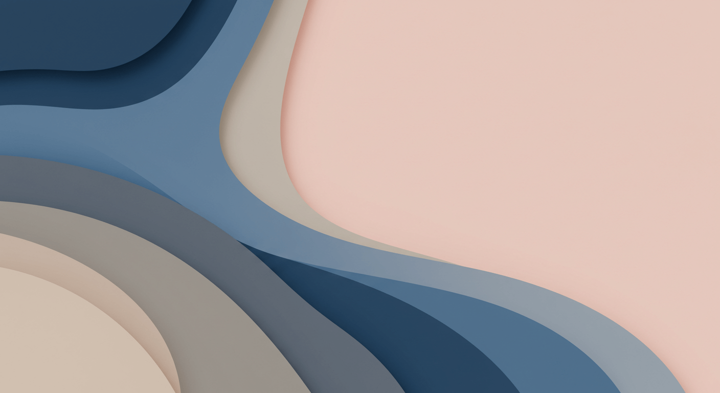 Abstract Layered Wave Design in Pastel color – Free Background