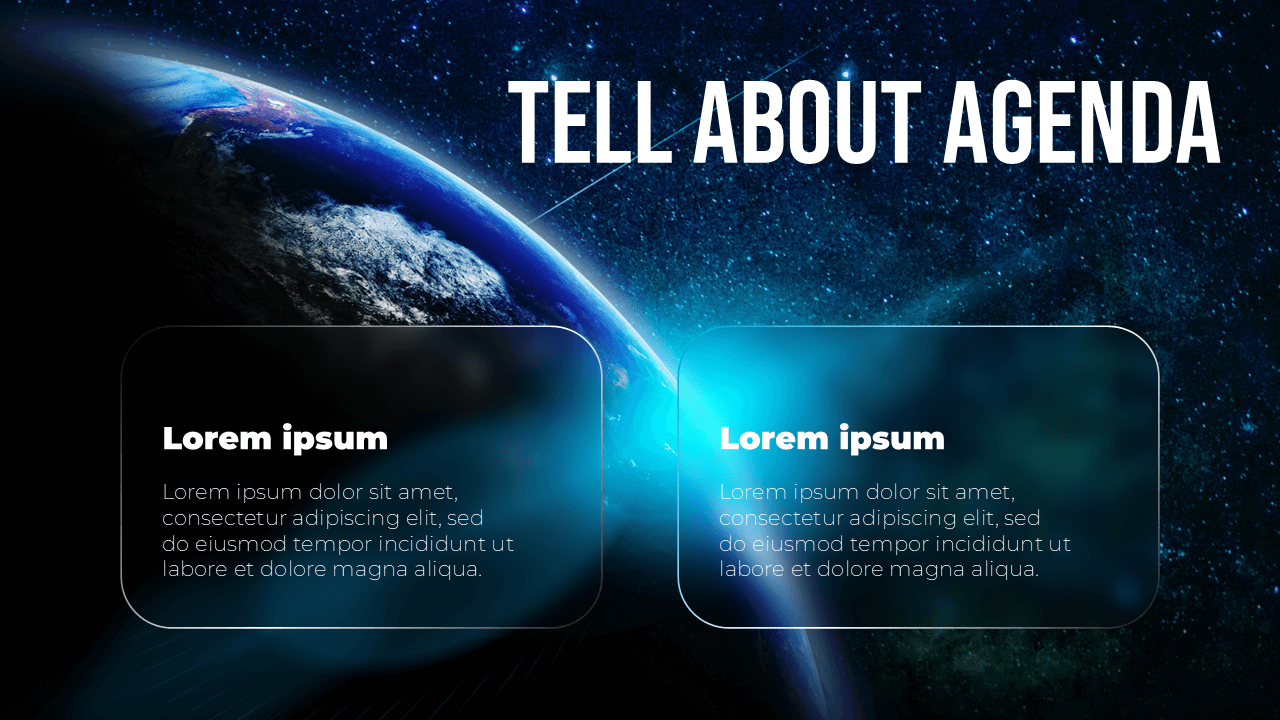 NASA Universe style powerpoint template