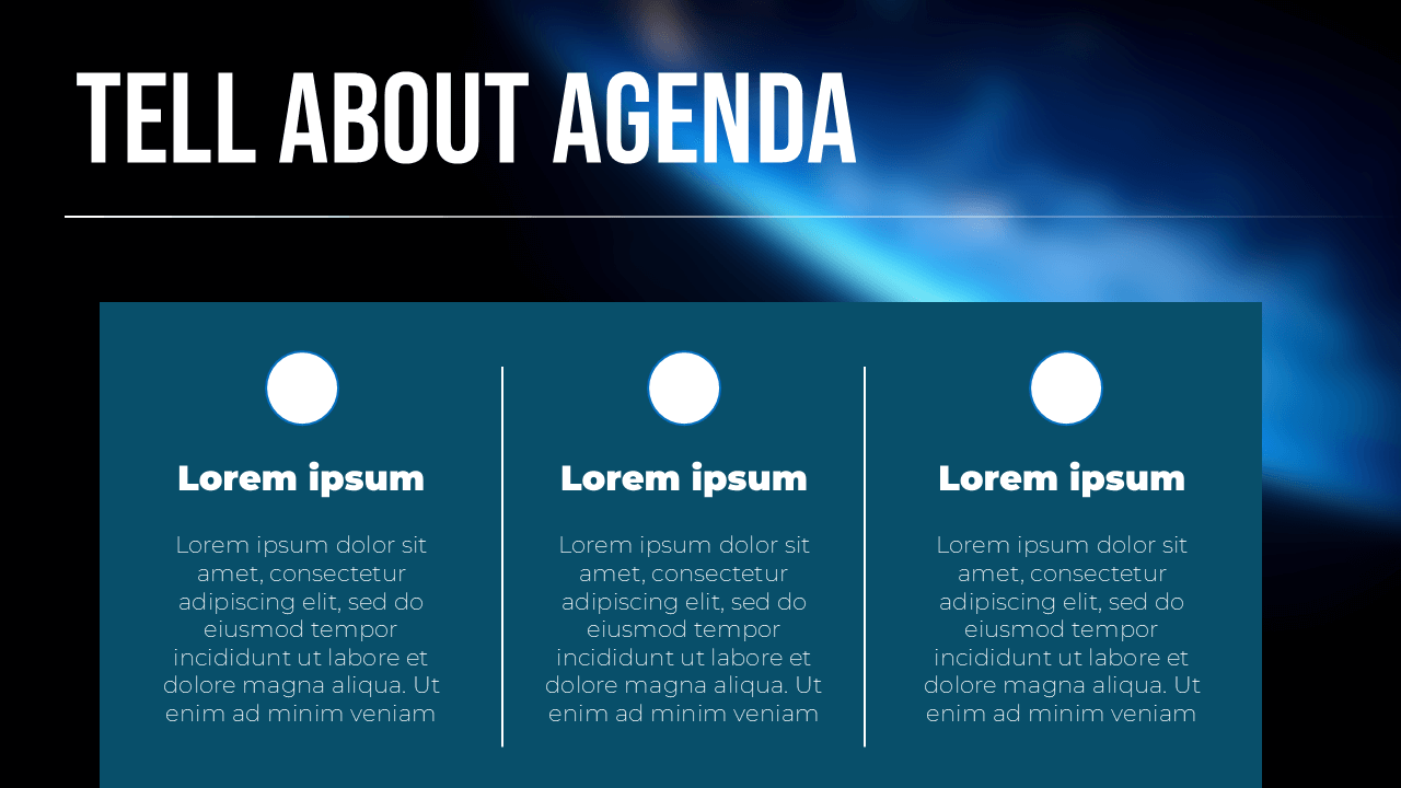 NASA Universe style powerpoint template