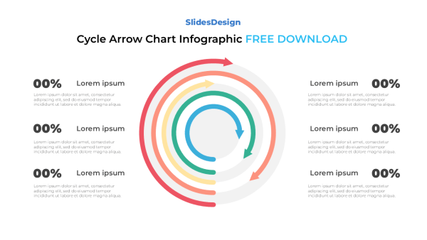 Cycle Arrow Chart Infographic